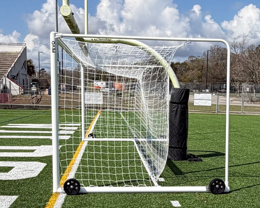 PEVO Stadium Series 8′×24′ Box‑Style Soccer Goal – Pro / School Use ...